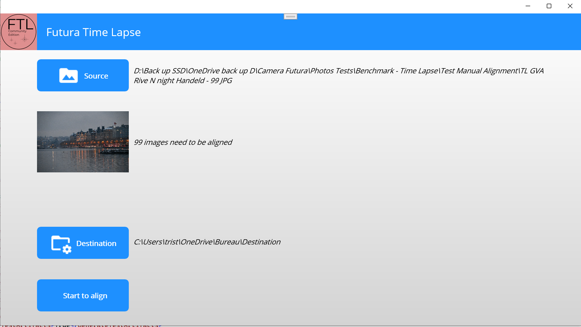 Time lapse alignment : A comparison of Futura Photo and Futura Time ...